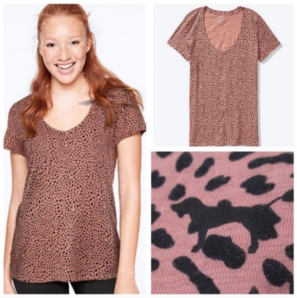 PINK Victoria's Secret | Tops | Nwt Pink Victorias Secret Leopard Print ...